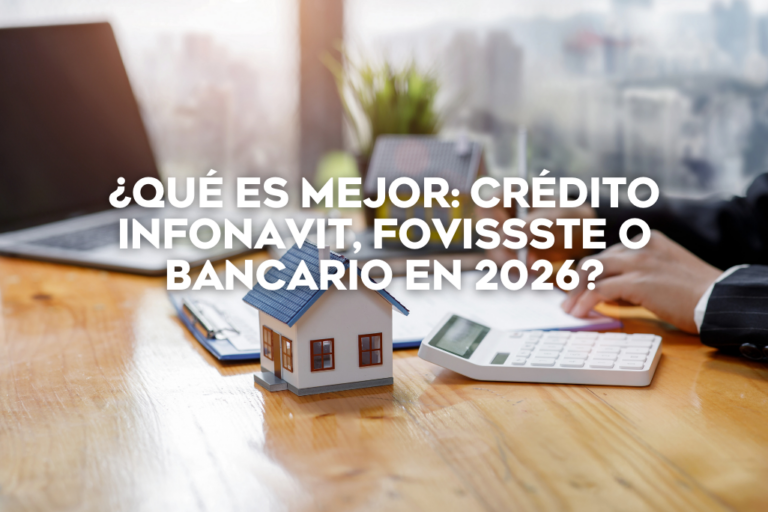 ¿Qué es mejor: crédito Infonavit, FOVISSSTE o bancario en 2026?